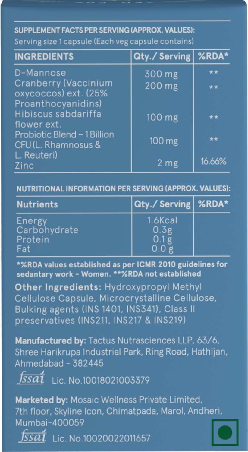 Buy BE BODYWISE UTI SHIELD CAPSULES 30 TABLETS Online & Get Upto 60% ...