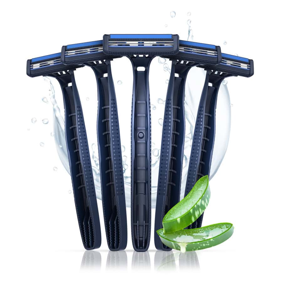 Buy SUPERMAX TWIN BLADE DISPOSABLE RAZORS- 10 (PACK OF 2) Online & Get ...