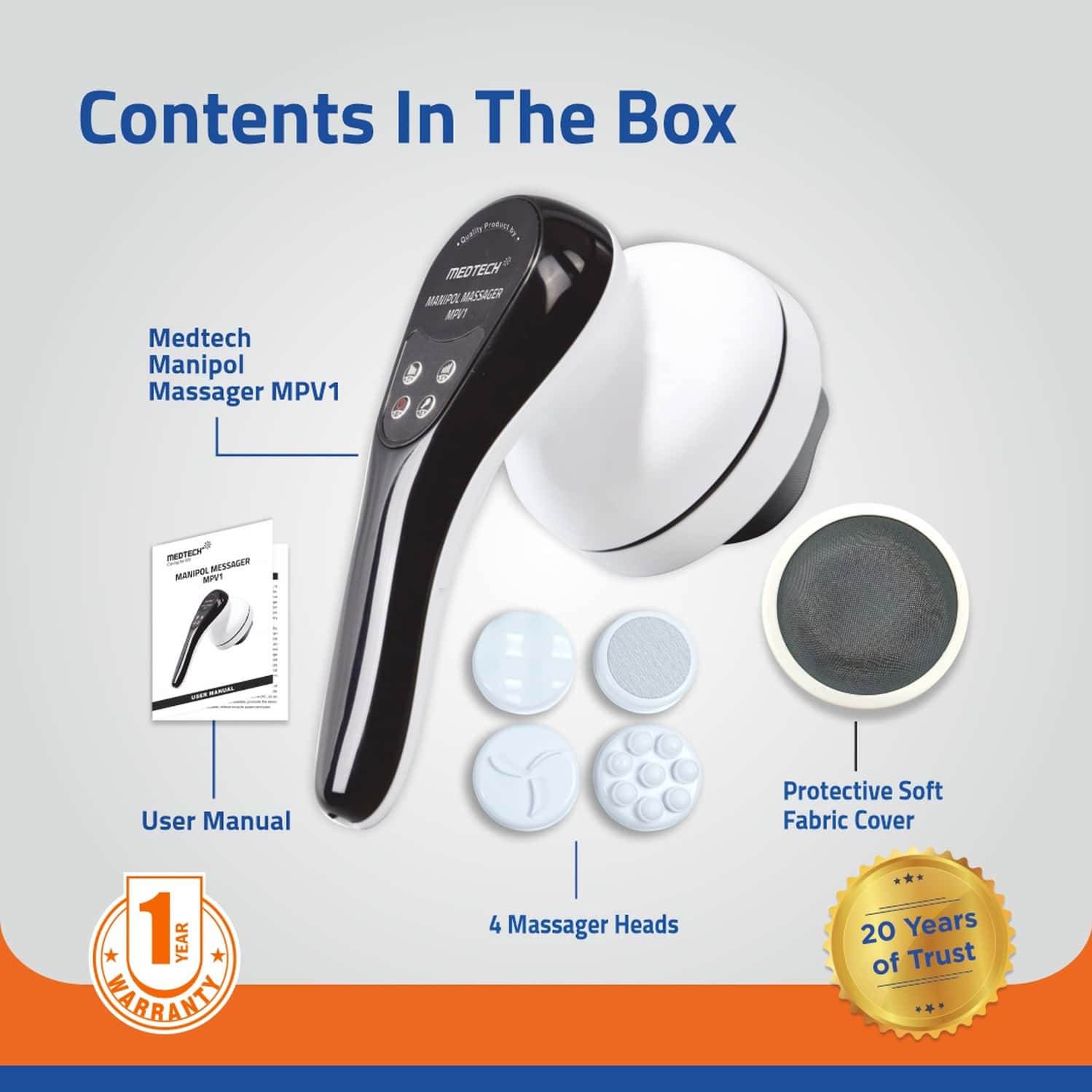 Buy MEDTECH MANIPOL MASSAGER MPV 1 Online & Get Upto 60% OFF at PharmEasy