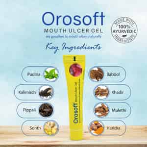 Buy OROSOFT MOUTH ULCER GEL 10 GM | REDUCES MOUTH ULCERS| PACK OF 6 ...