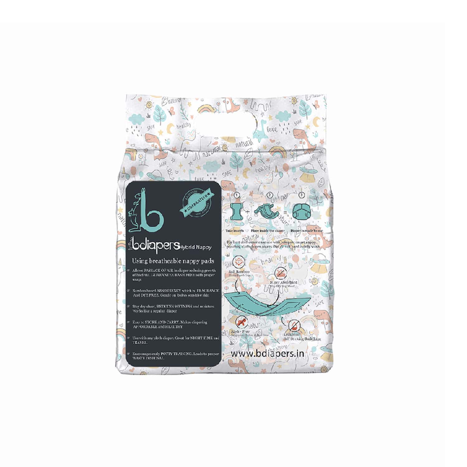 Buy LATEX AND DYE FREE 30 DISPOSABLE NAPPY PADS SIZE EXTRA LARGE Online ...