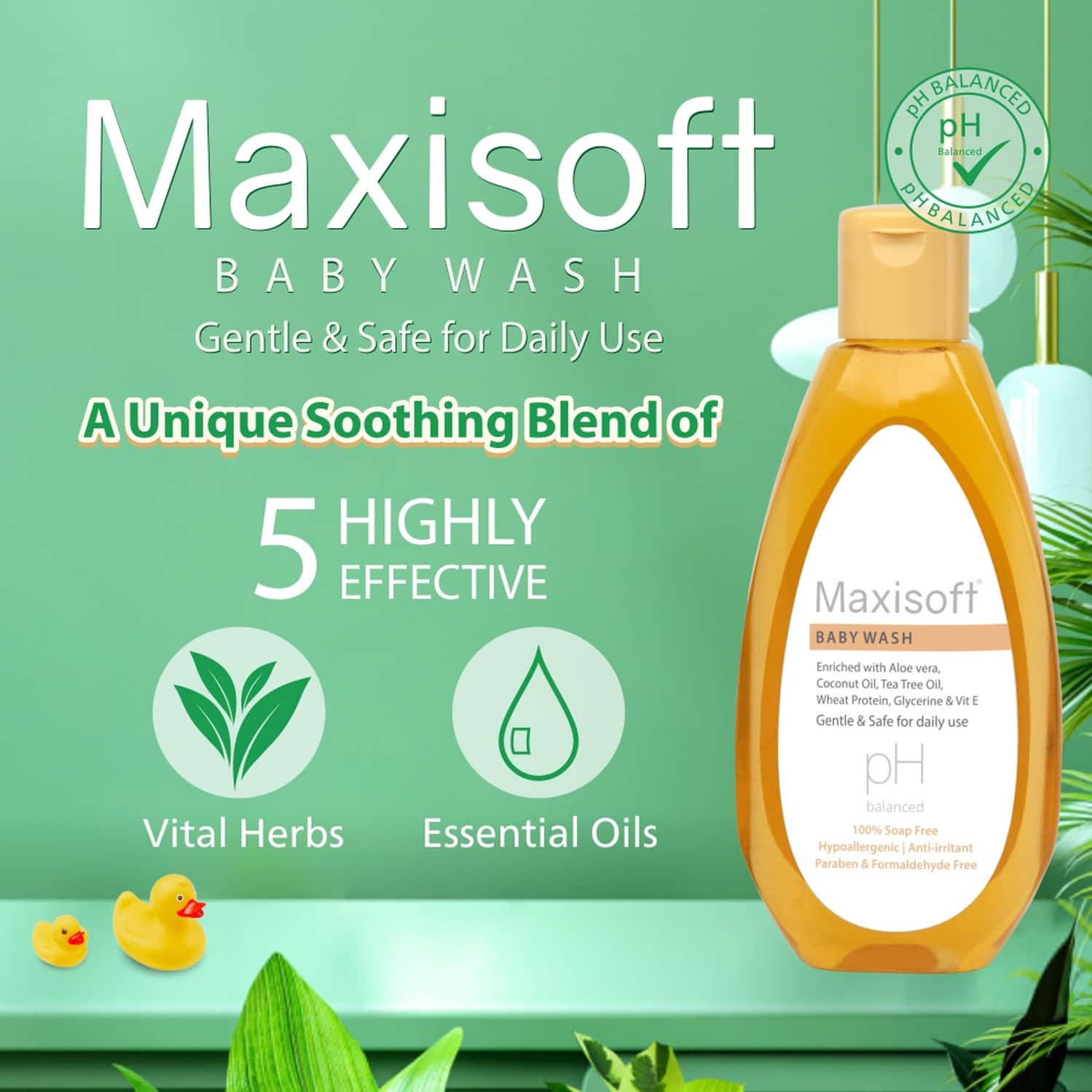 Buy MAXISOFT SKIN NOURISHING BABY WASH (100 ML - PACK OF 2) Online ...