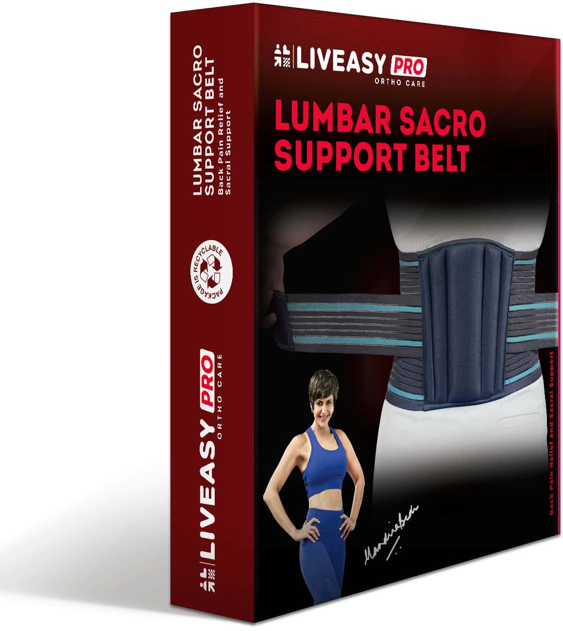 Buy LIVEASY PRO ORTHO CARE LUMBAR SACRO SUPPORT BELT - XL Online & Get ...
