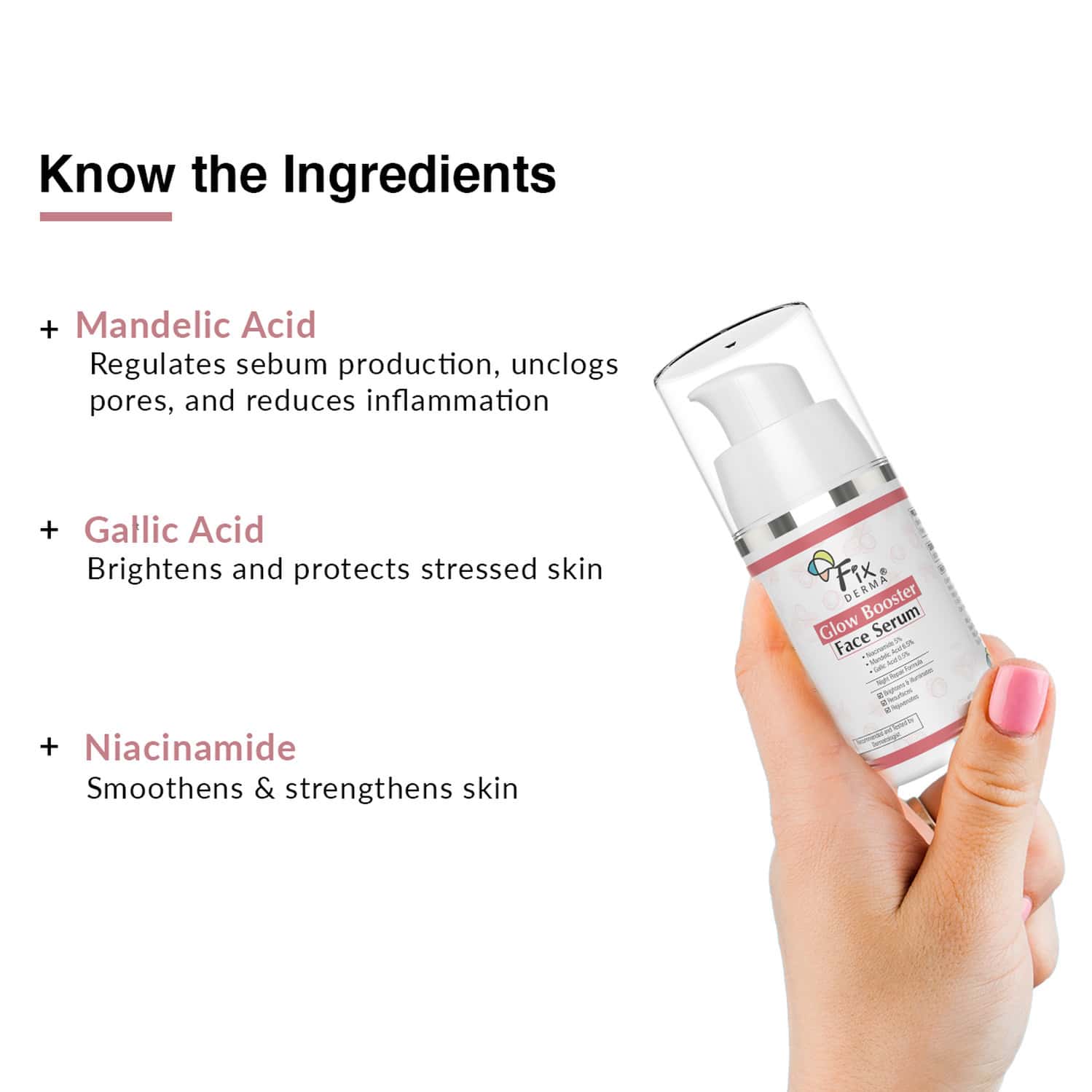 Buy FIXDERMA 5% NIACINAMIDE SERUM GLOW BOOSTER FACE SERUM - 15G Online ...