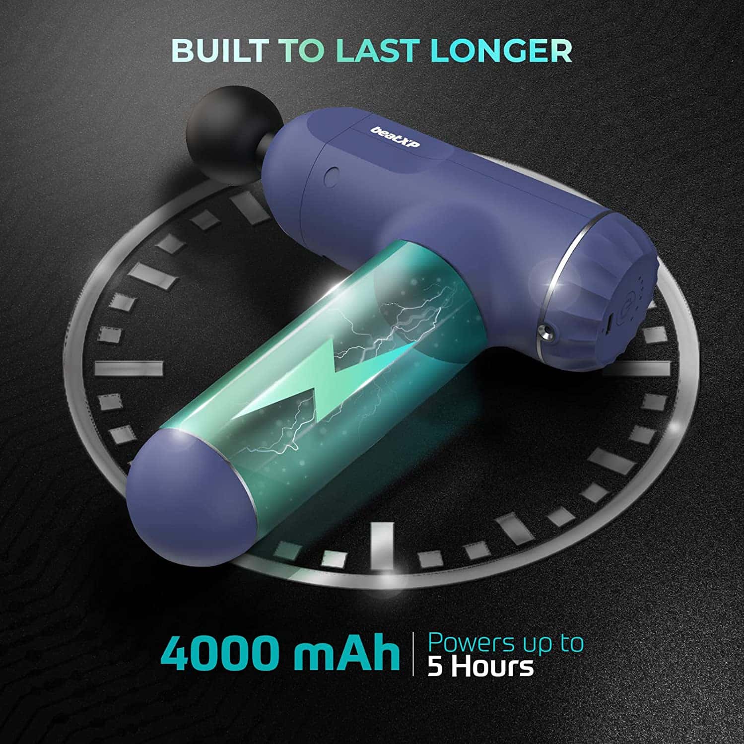 Buy BEATXP BOLT DEEP TISSUE MASSAGE GUN PERCUSSION MUSCLE MASSAGER FOR ...