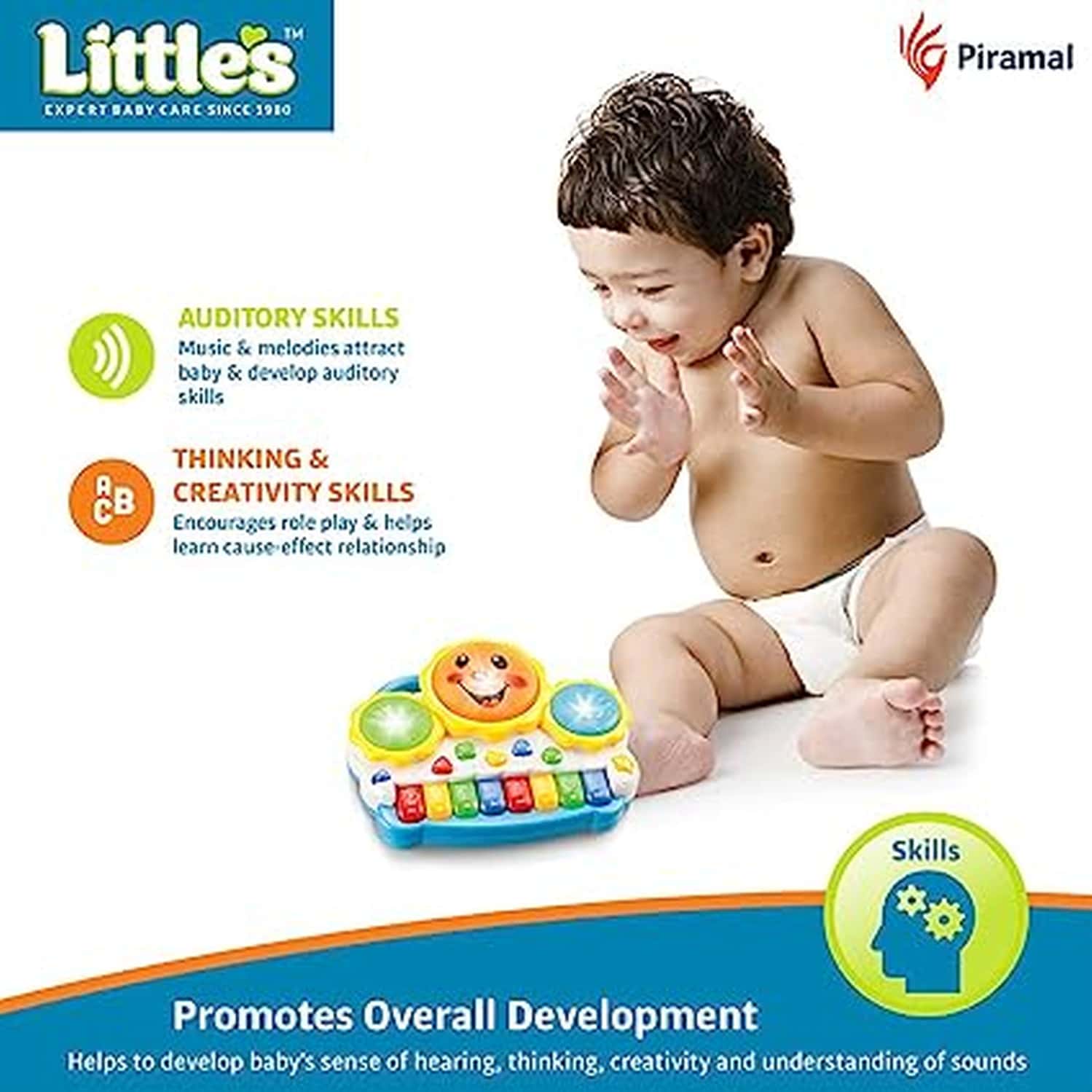 Buy LITTLE'S DRUM KEYBOARD MUSICAL TOY Online & Get Upto 60% OFF at ...