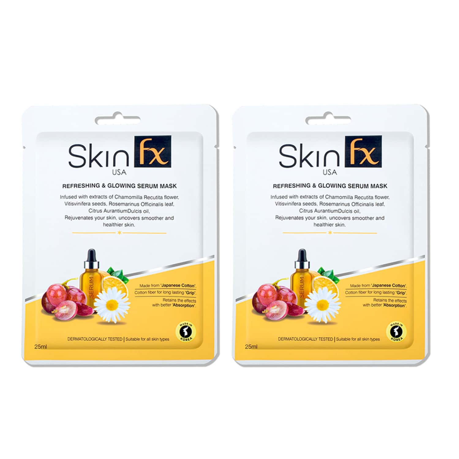 Buy SKIN FX REFRESHING & GLOWING SERUM MASK,REJUVENATES SKIN, UNCOVERS ...