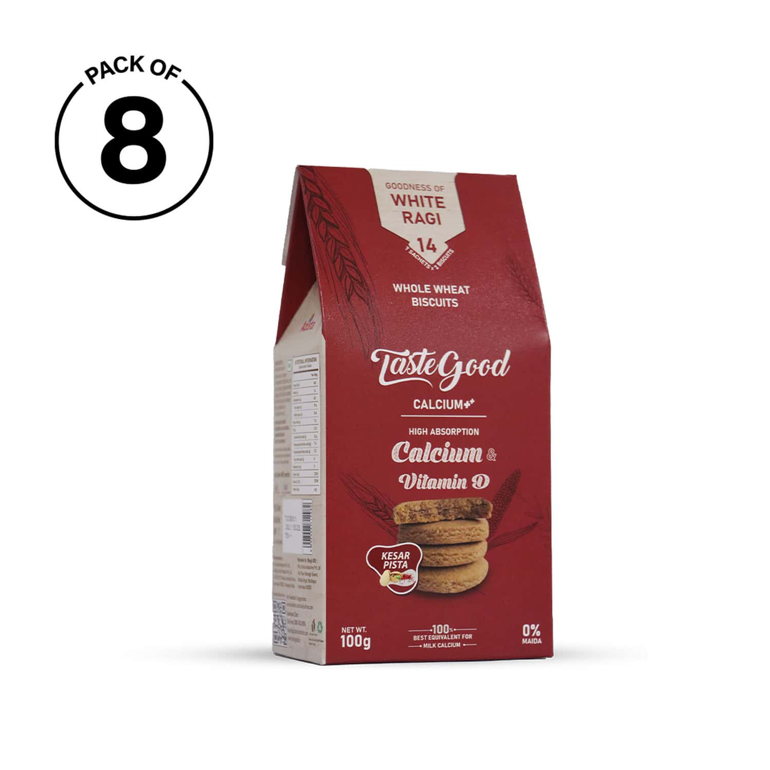 Buy TASTE GOOD CALCIUM AND VITAMIN D BISCUITS - PACK OF 4 Online & Get ...