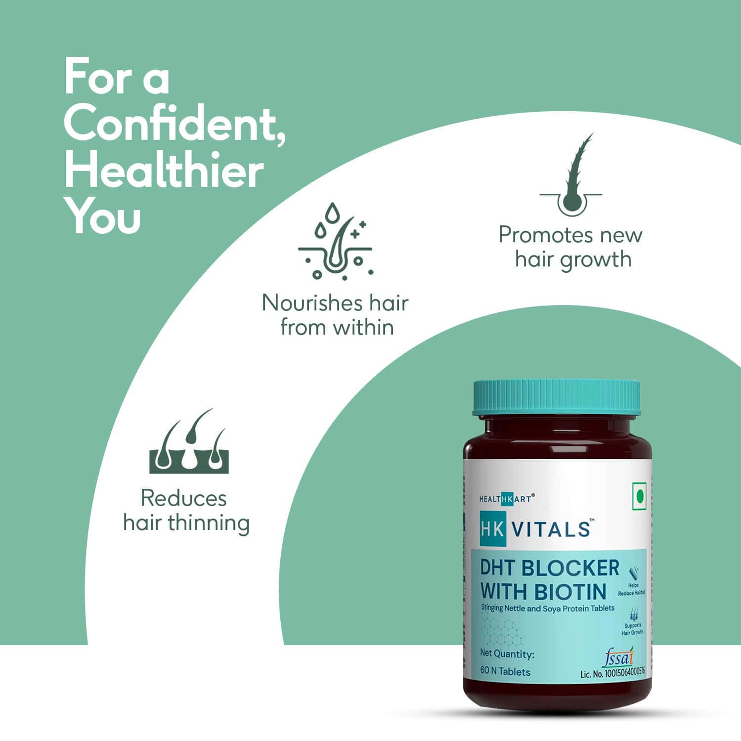 Buy HEALTHKART HK VITALS DHT BLOCKER WITH BIOTIN, STINGING NETTLE ...