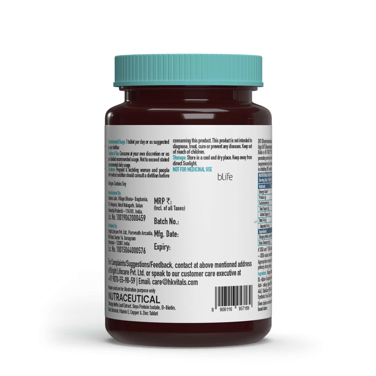 Buy HEALTHKART HK VITALS DHT BLOCKER WITH BIOTIN, STINGING NETTLE ...