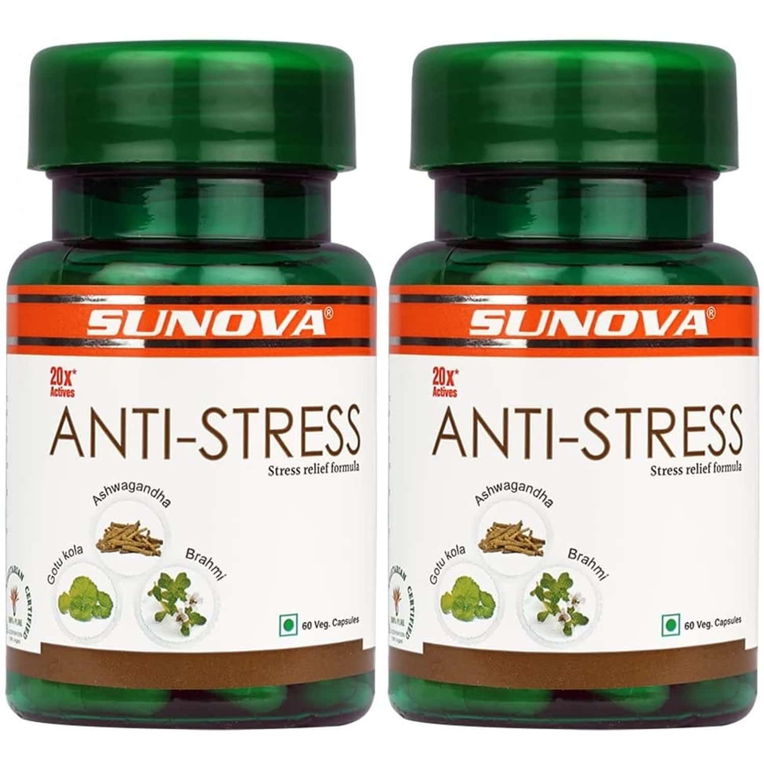 Buy SUNOVA ANTI-STRESS CAPSULES HERBAL STRESS RELIEF ASHWAGANDHA ...