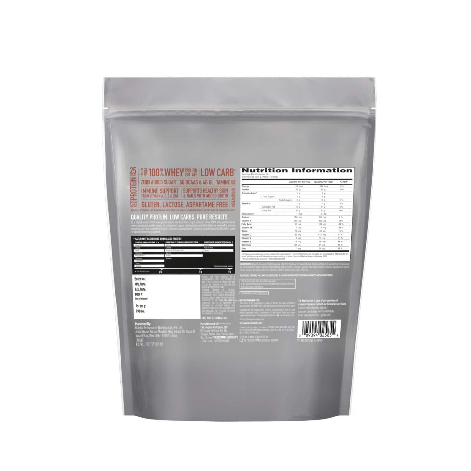 Buy ISOPURE INDIA LCVM C&C 500G Online & Get Upto 60% OFF at PharmEasy