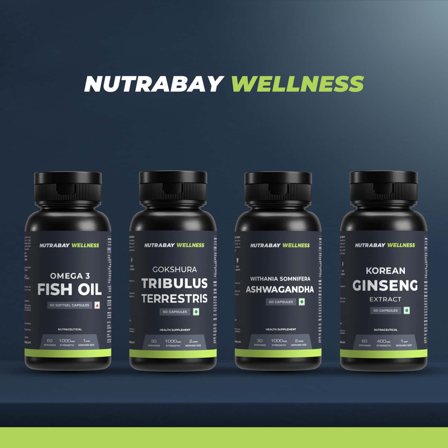 Buy NUTRABAY WELLNESS ASHWAGANDHA CAPSULES (WITHANIA SOMNIFERA ...