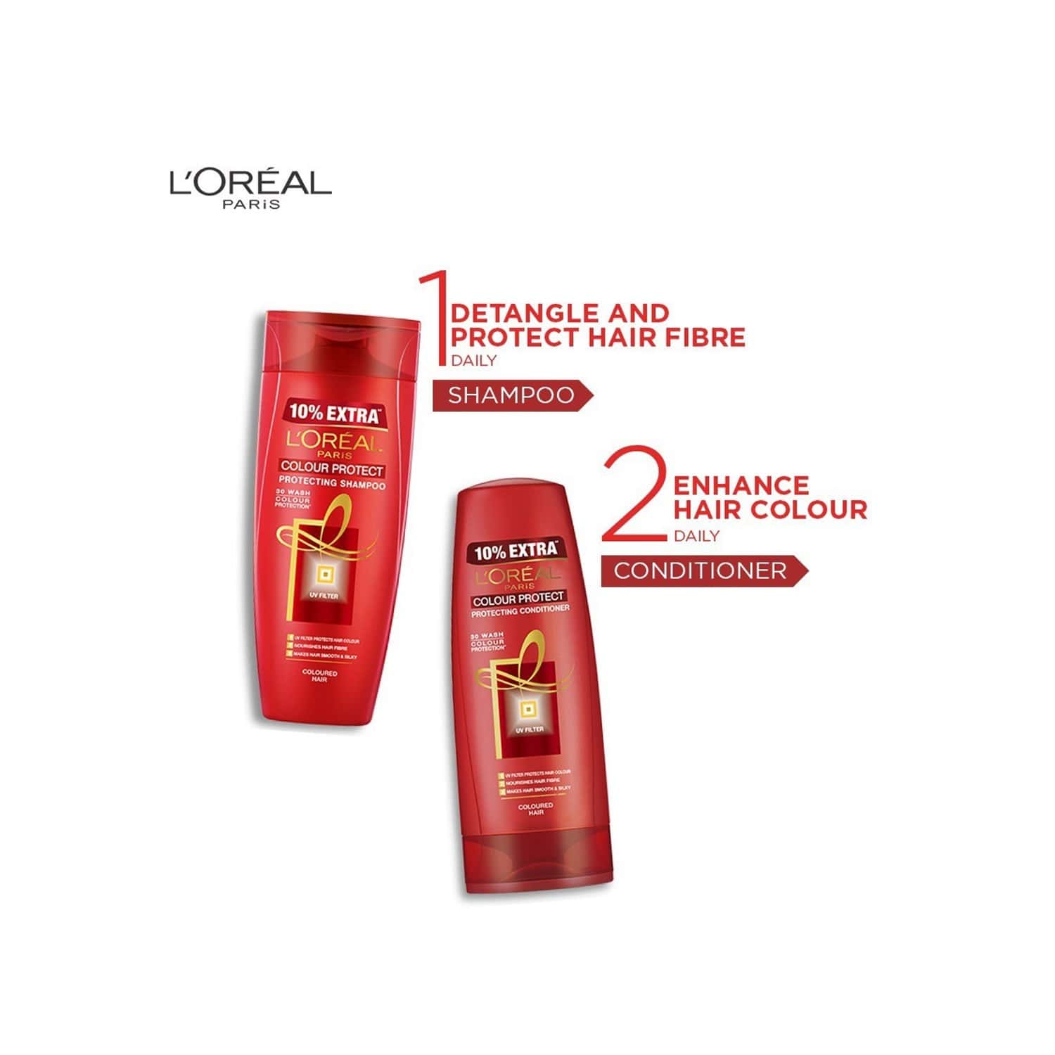 Buy L'OREAL PARIS COLOR PROTECT SHAMPOO BOTTLE OF 640 ML Online & Get ...