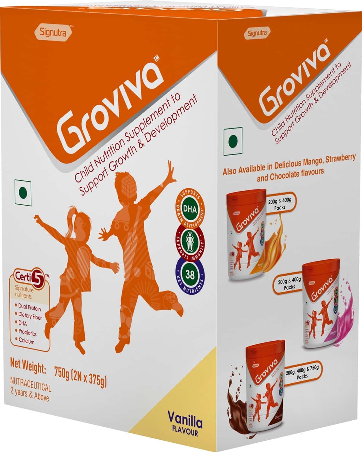 Buy GROVIVA CHILD NUTRITION SUPPLEMENT VANILLA - 750 GM Online & Get ...