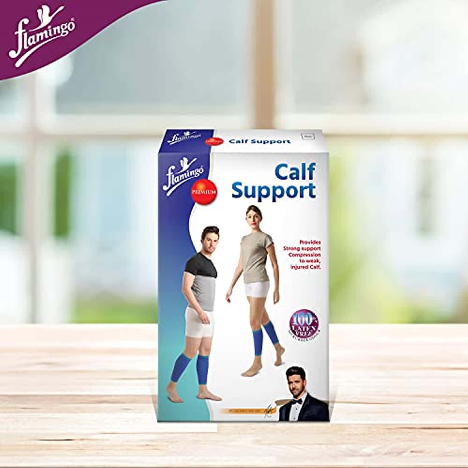 Buy FLAMINGO CALF SUPPORT PREMIUM LEG WRAP BRACE, SIZE - M Online & Get ...