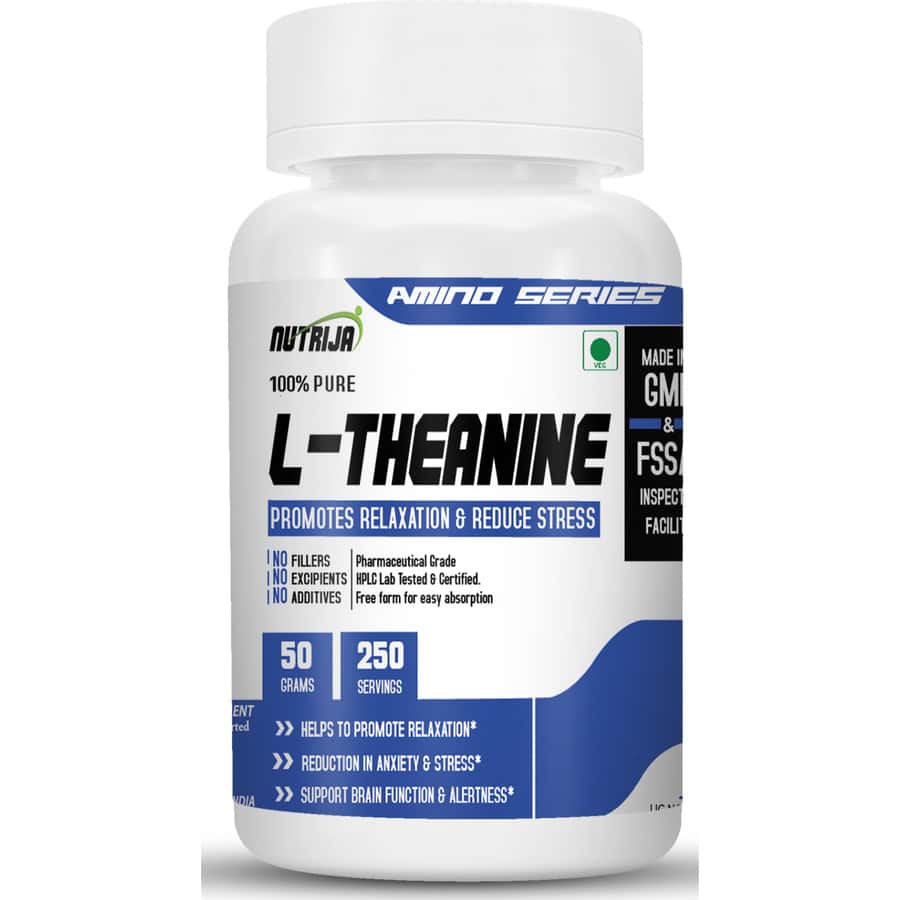 Buy NUTRIJA L-THEANINE (USP GRADE) 100% PURE POWDER (50 GRAMS) Online ...