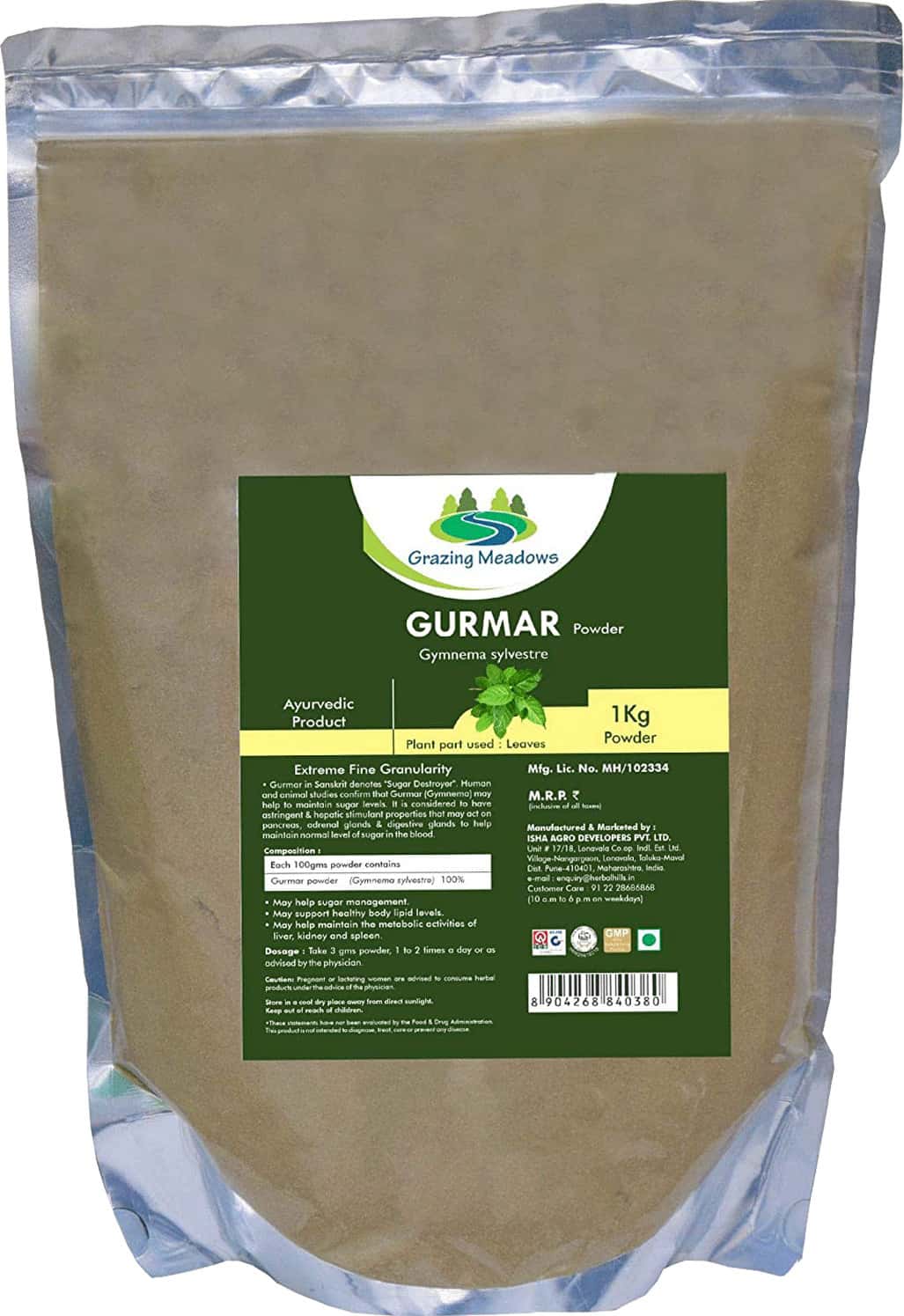Buy GRAZING MEADOWS GURMAR POWDER - 1 KG Online & Get Upto 60% OFF at ...