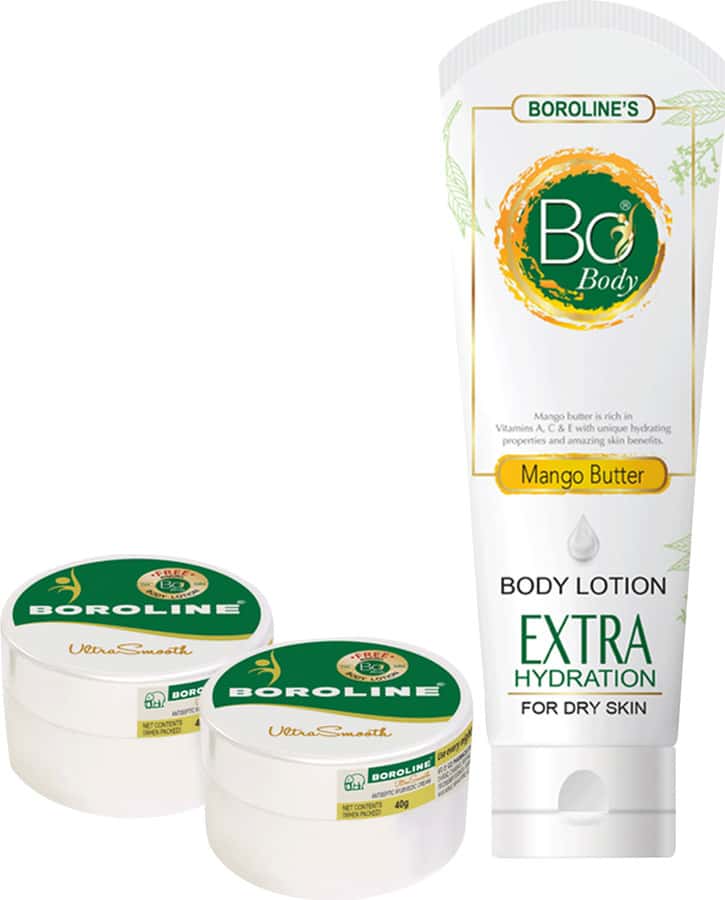 Buy BOROLINE DRY SKIN COMBO|ANTISEPTIC CREAM 40GMX2|ULTRASMOOTH CREAM ...