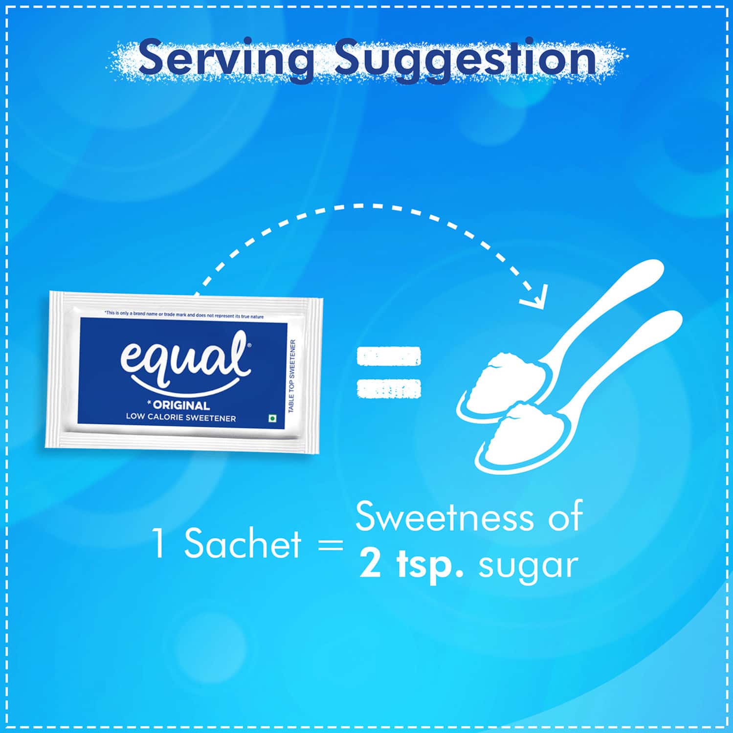 Buy EQUAL SWEETENER SUGAR FREE LOW CALORIES SUGAR CONTROL 100 SACHETS ...