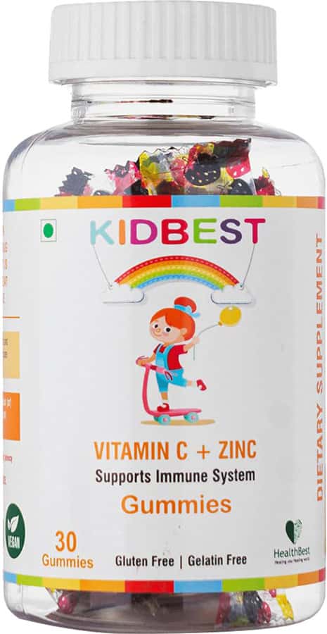 Buy HEALTHBEST KIDBEST MULTIVITAMIN & MULTIMINERAL SYRUP FOR KIDS|ZINC ...