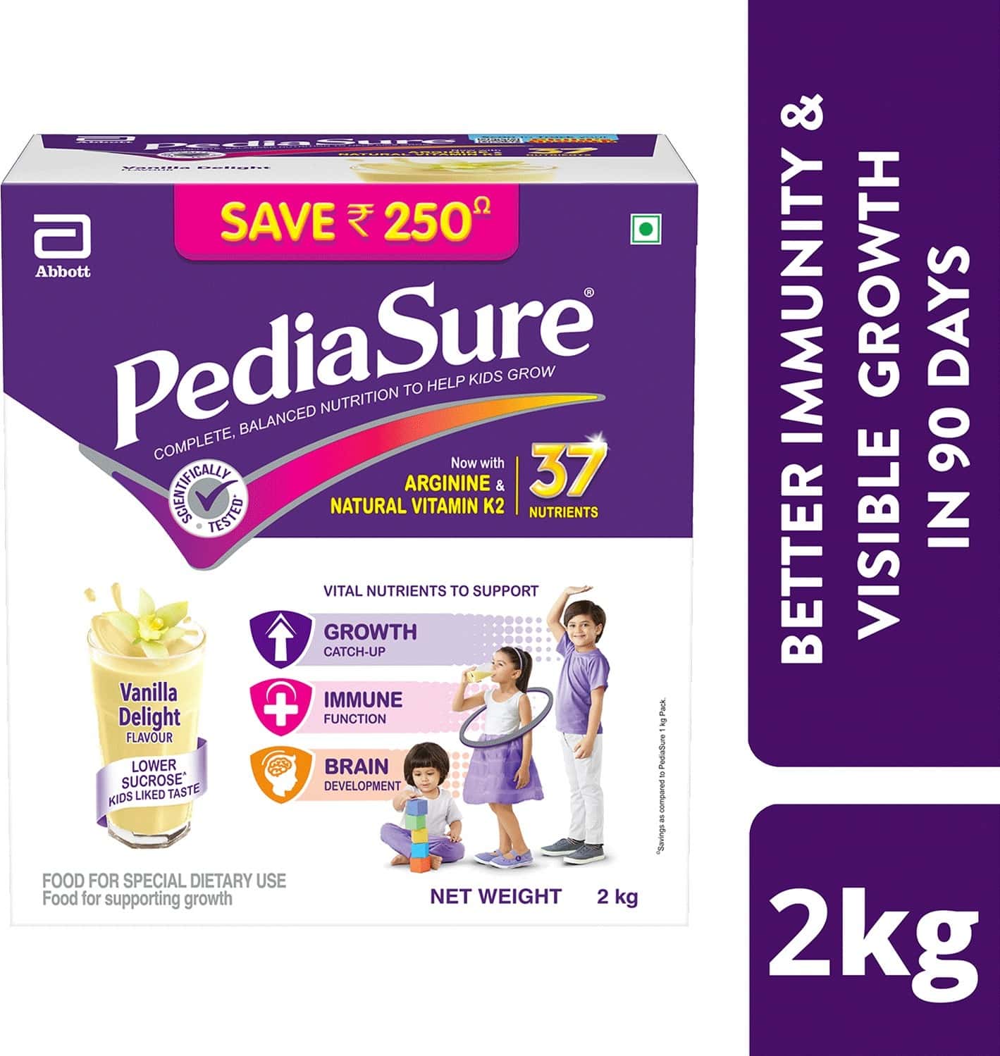 Buy PEDIASURE HEALTH AND NUTRITION DRINK POWDER FOR KIDS GROWTH VANILLA ...