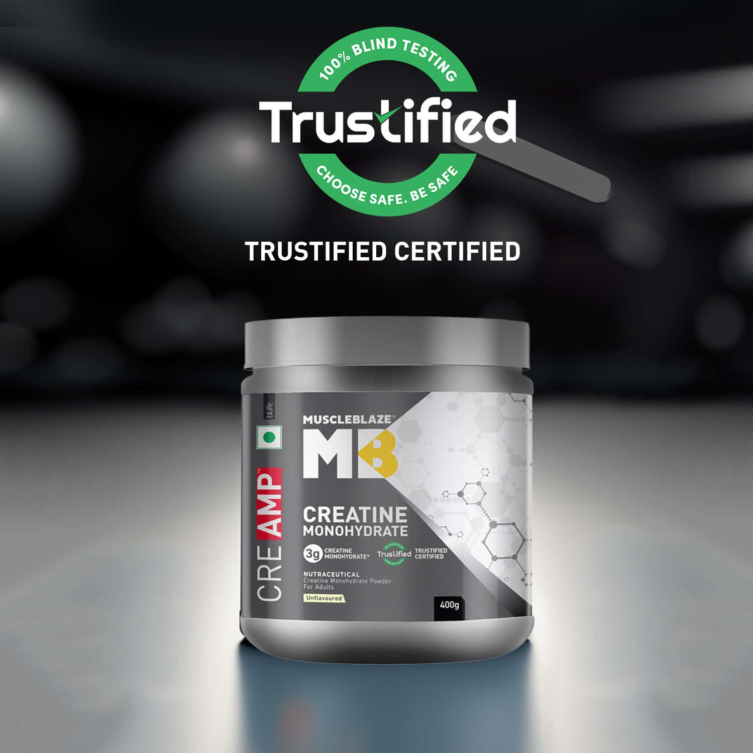 Buy MUSCLEBLAZE CREATINE MONOHYDRATE CREAMP WITH CREABSORB, TRUSTIFIED ...