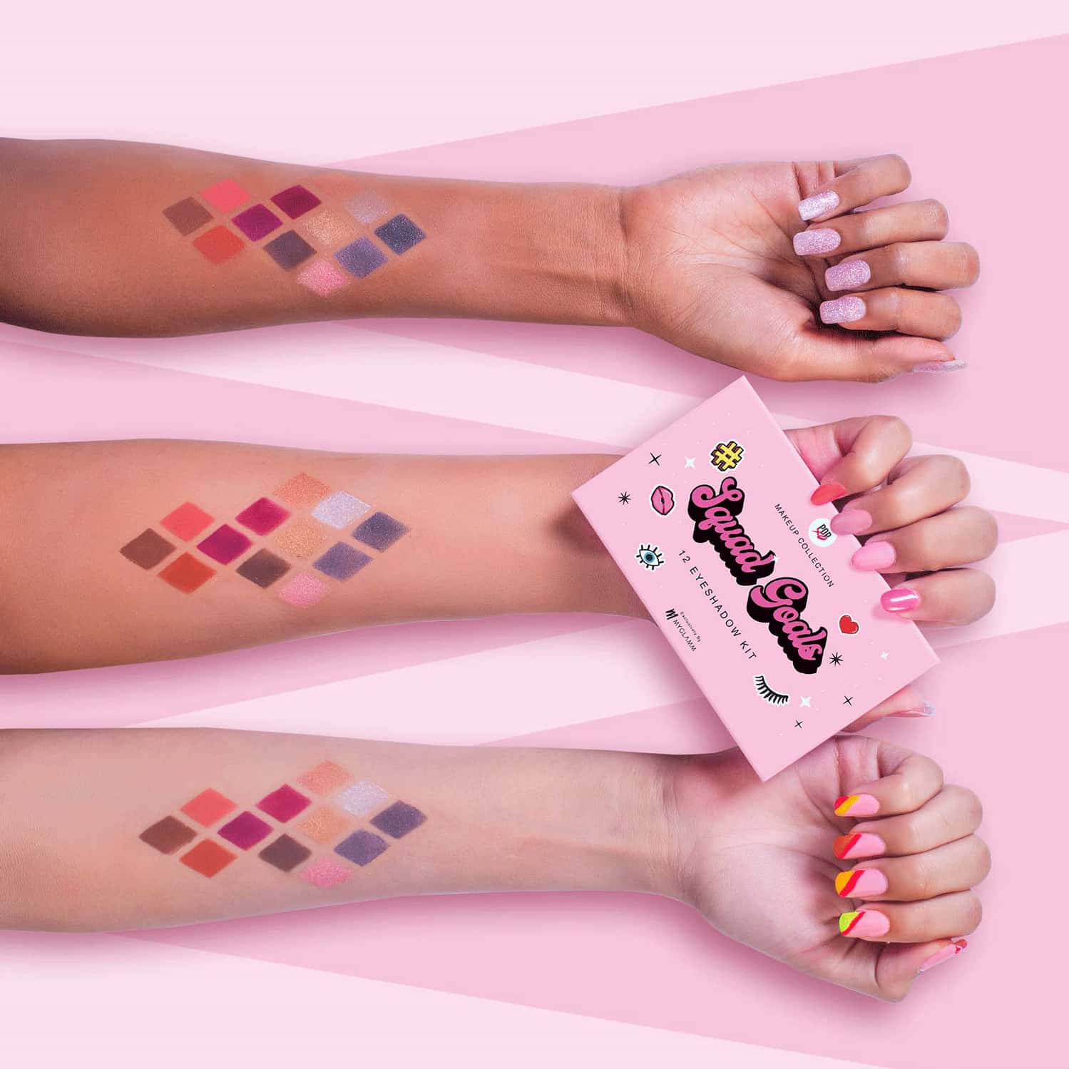 Buy MYGLAMM POPXO MAKEUP COLLECTION -12 EYESHADOW KIT-SQUAD GOALS ...