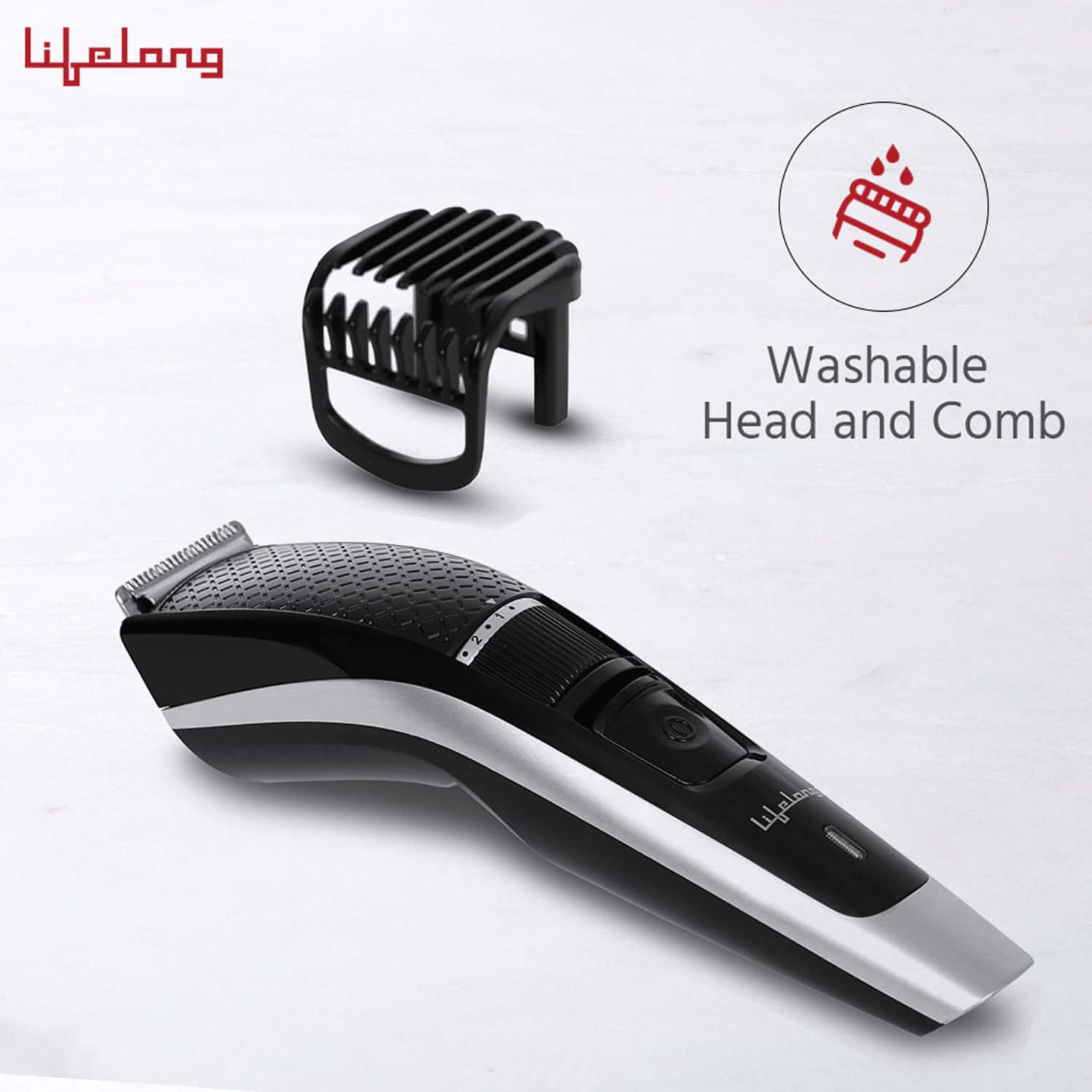 Buy LIFELONG LLPCM11 RUNTIME: 240 MINS TRIMMER FOR MEN BLACK WHITE ...