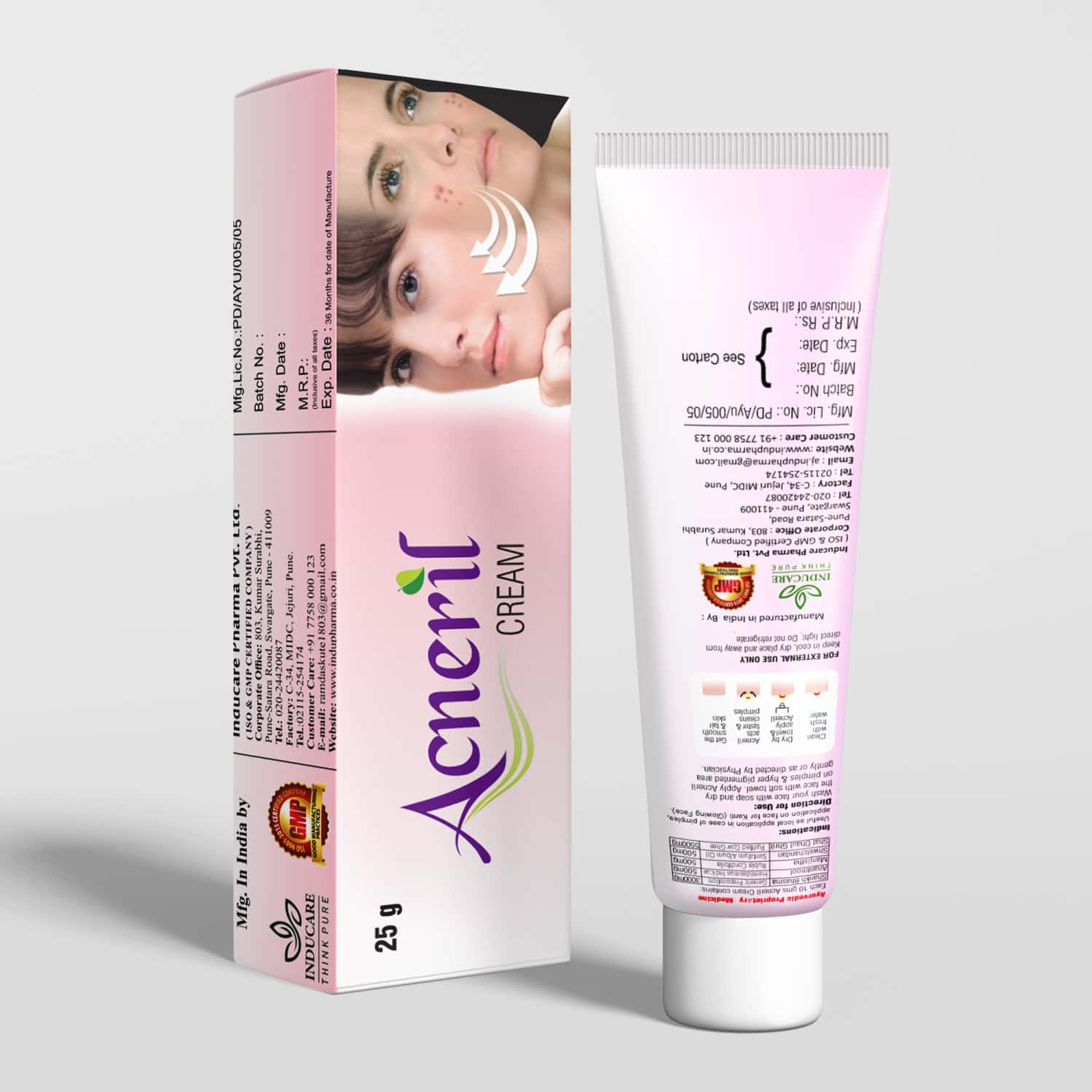 Buy INDUCARE PHARMA ACNERIL CREAM (25 G) Online & Get Upto 60% OFF at ...