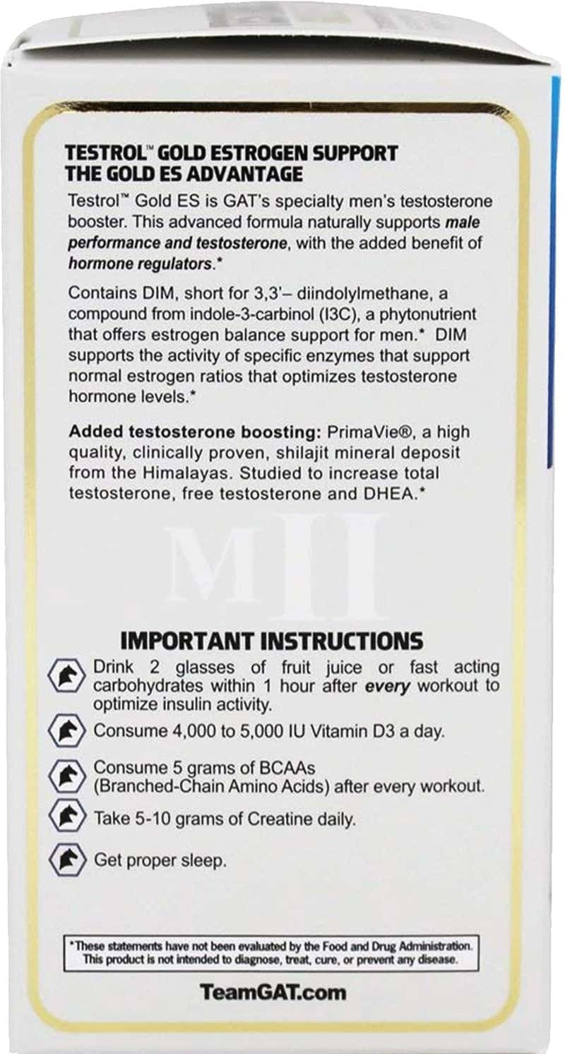 Buy GAT TESTROL GOLD 60 CT (228 GM) Online & Get Upto 60% OFF at PharmEasy