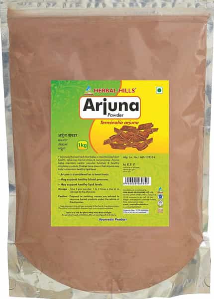 Buy HERBAL HILLS ARJUNA POWDER - 1 KG NATURAL AND PURE TERMINALIA ...