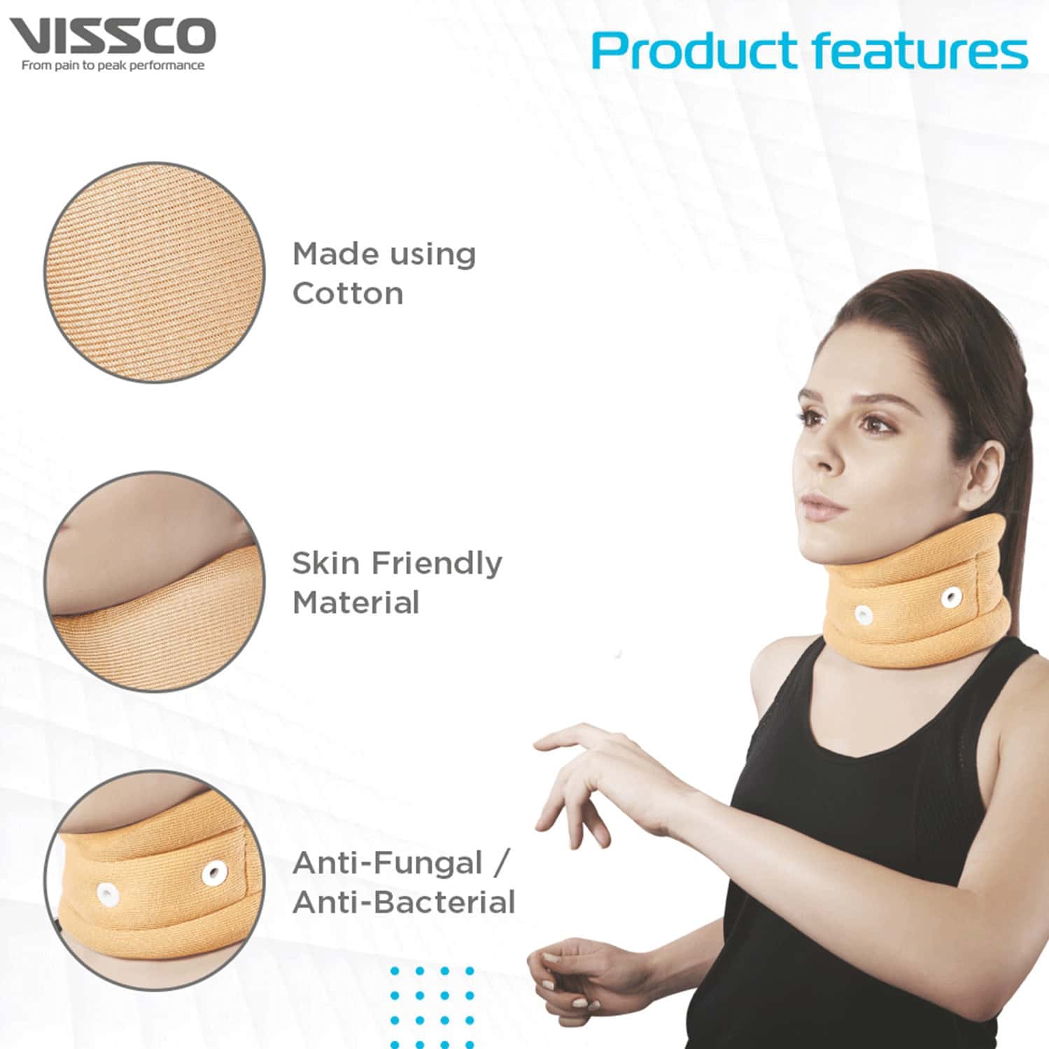 Buy VISSCO CERVICAL COLLAR WITHOUT CHIN SUPPORT | PROVIDES SUPPORT TO ...