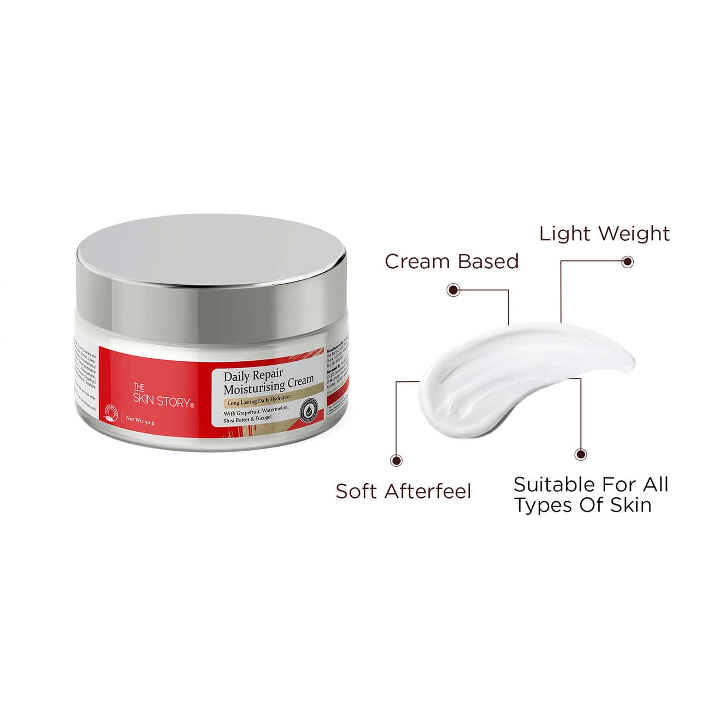 Buy THE SKIN STORY DAILY REPAIR MOISTURISING CREAM 50G Online & Get ...