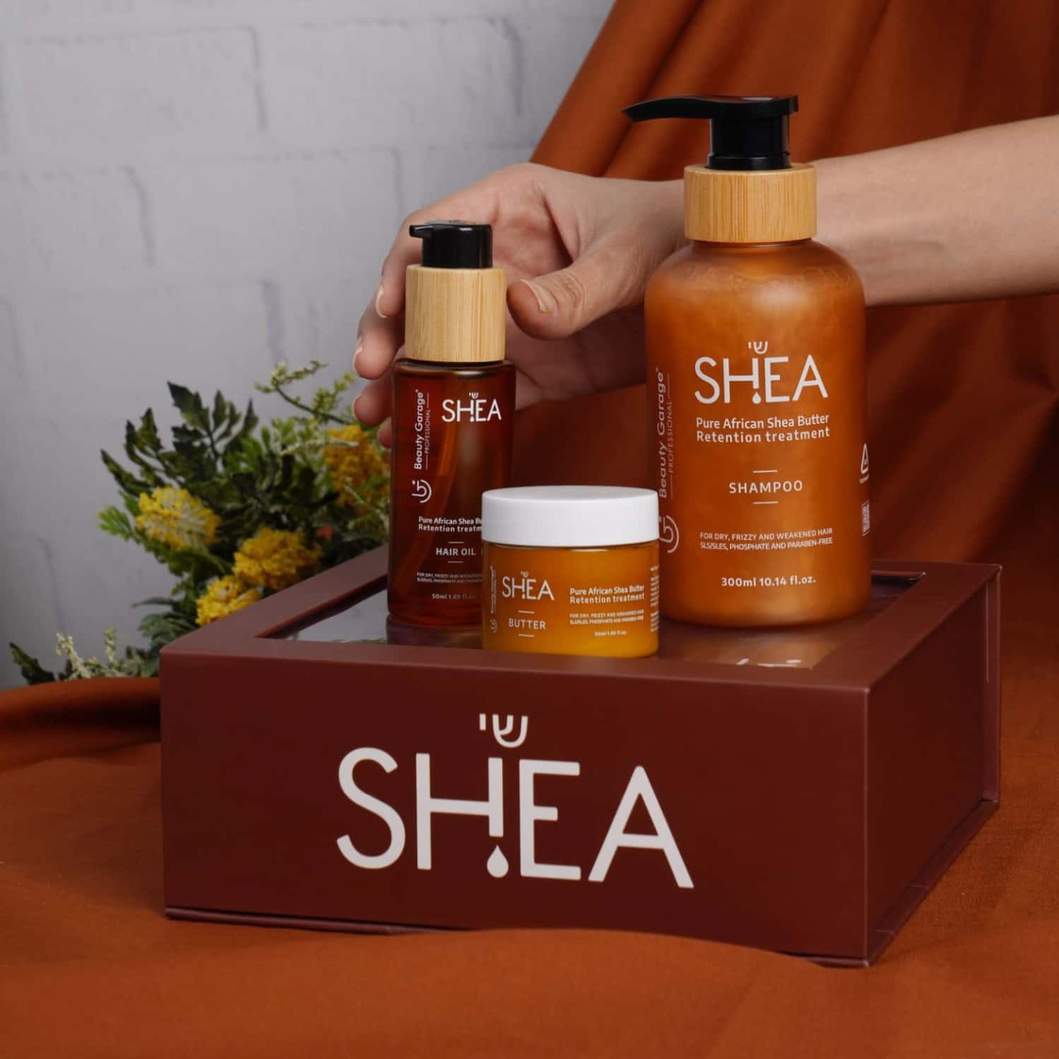 Buy BEAUTY GARAGE SHEA HAIR CARE GIFT SET (SHAMPOO 300ML, OIL 50ML ...