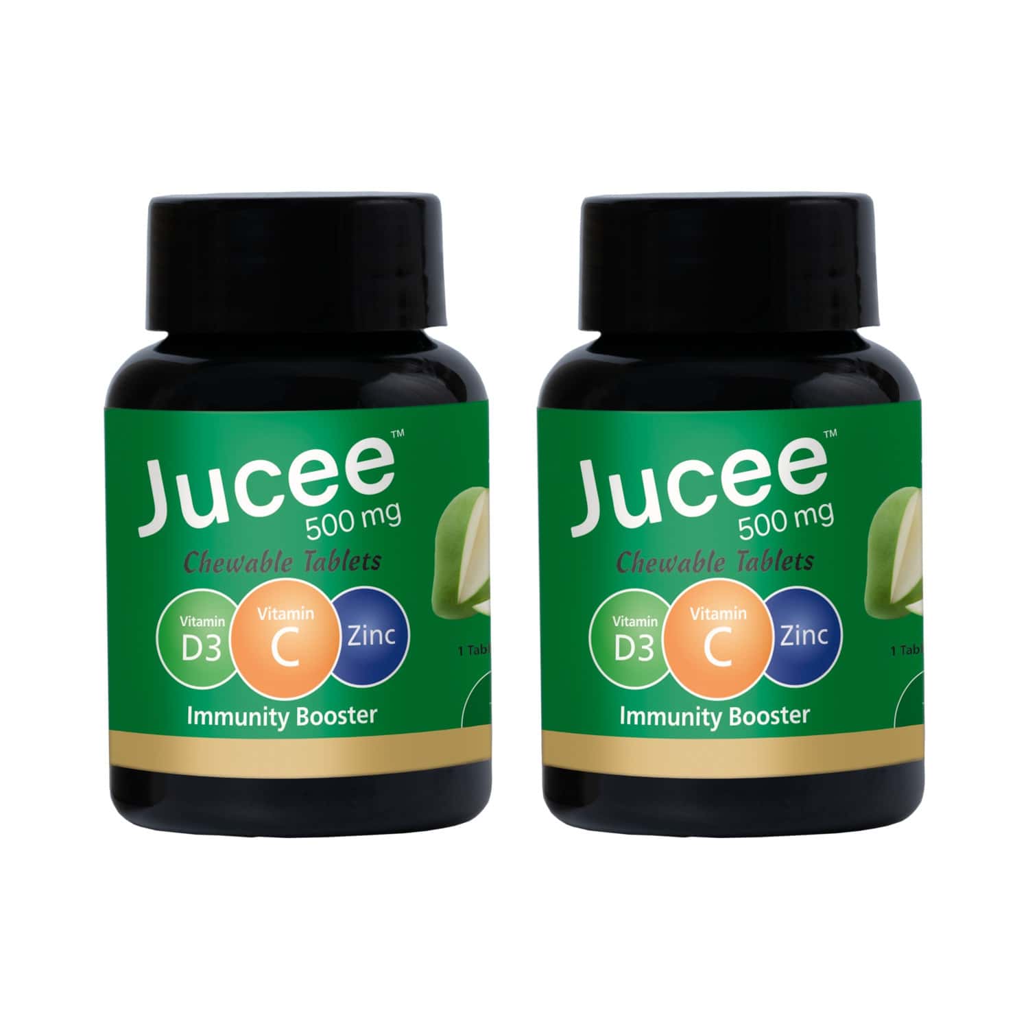 Buy JUCEE CHEWABLE TABLETS 60 CAPS | VITAMINS & ZINC | RAW MANGO FLAVOUR (PACK OF 4) Online ...