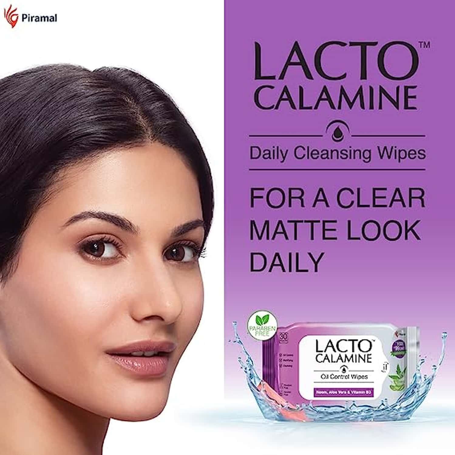 Buy LACTO CALAMINE OIL CONTROL FACE WIPES WITH NEEM, VITAMIN B3 AND ...