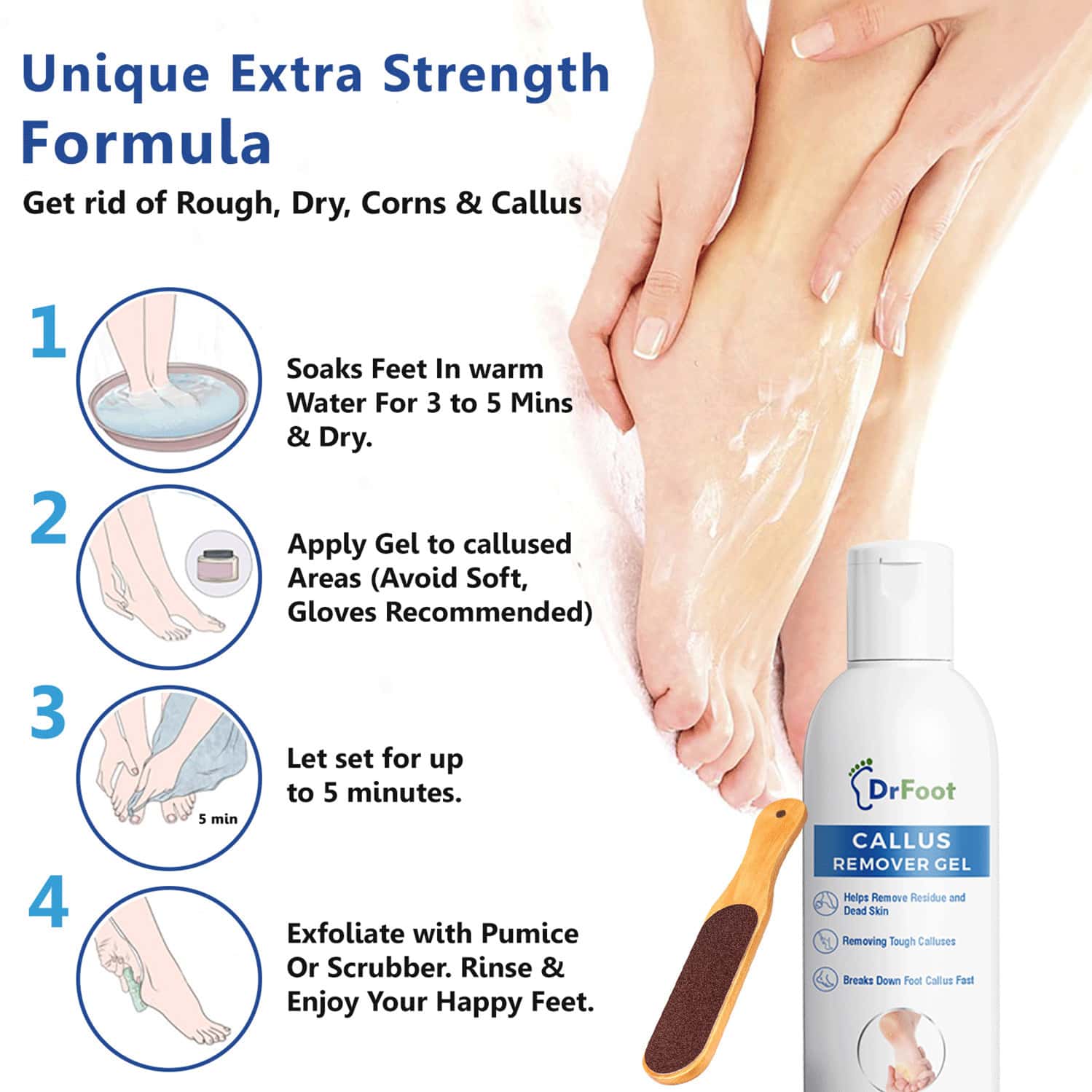Buy DR FOOT CALLUS REMOVER GEL HELPS TO REMOVE CALLUSES CORNS - 100ML ...