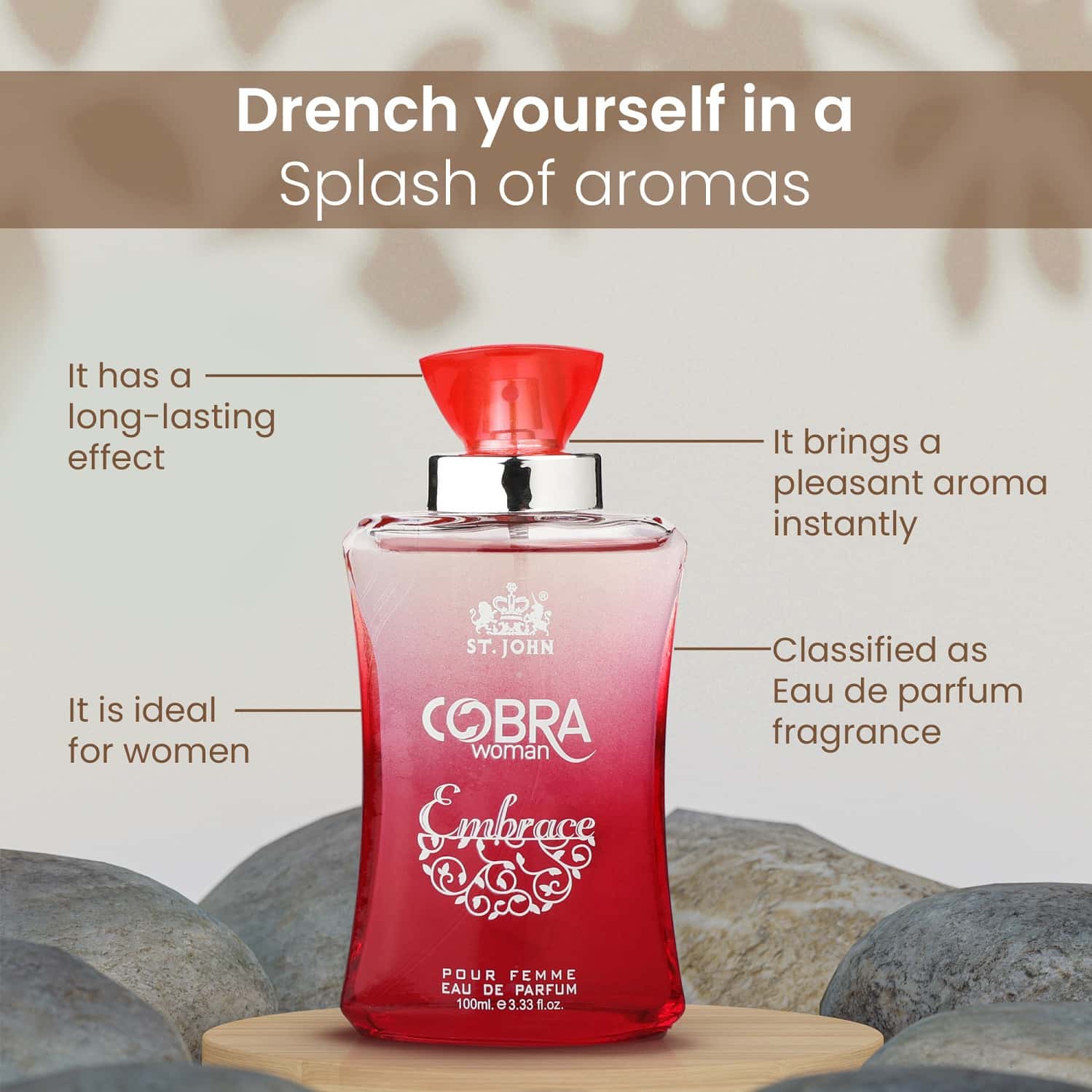 Buy ST.JOHN COBRA EMBRACE EAU DE PARFUM LONG -LASTING PERFUME FOR WOMEN ...