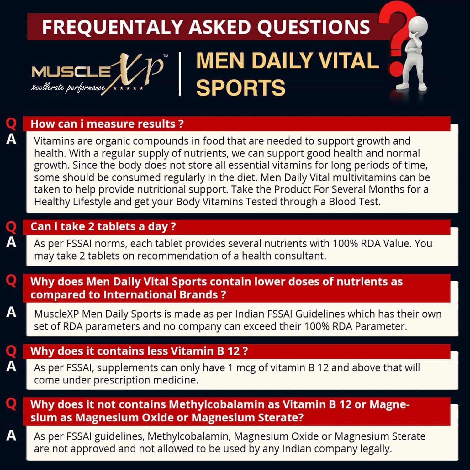 Buy MUSCLEXP MULTIVITAMIN MEN DAILY SPORTS WITH 47 NUTRIENTS - 90 ...