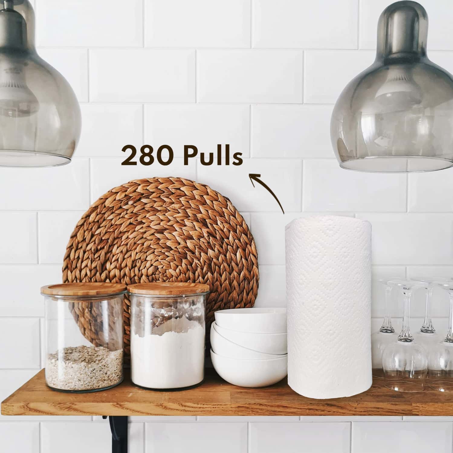 Buy IMVELO 4 PLY KITCHEN TISSUE PAPER ROLL - 8 ROLLS (1120 PULLS ...