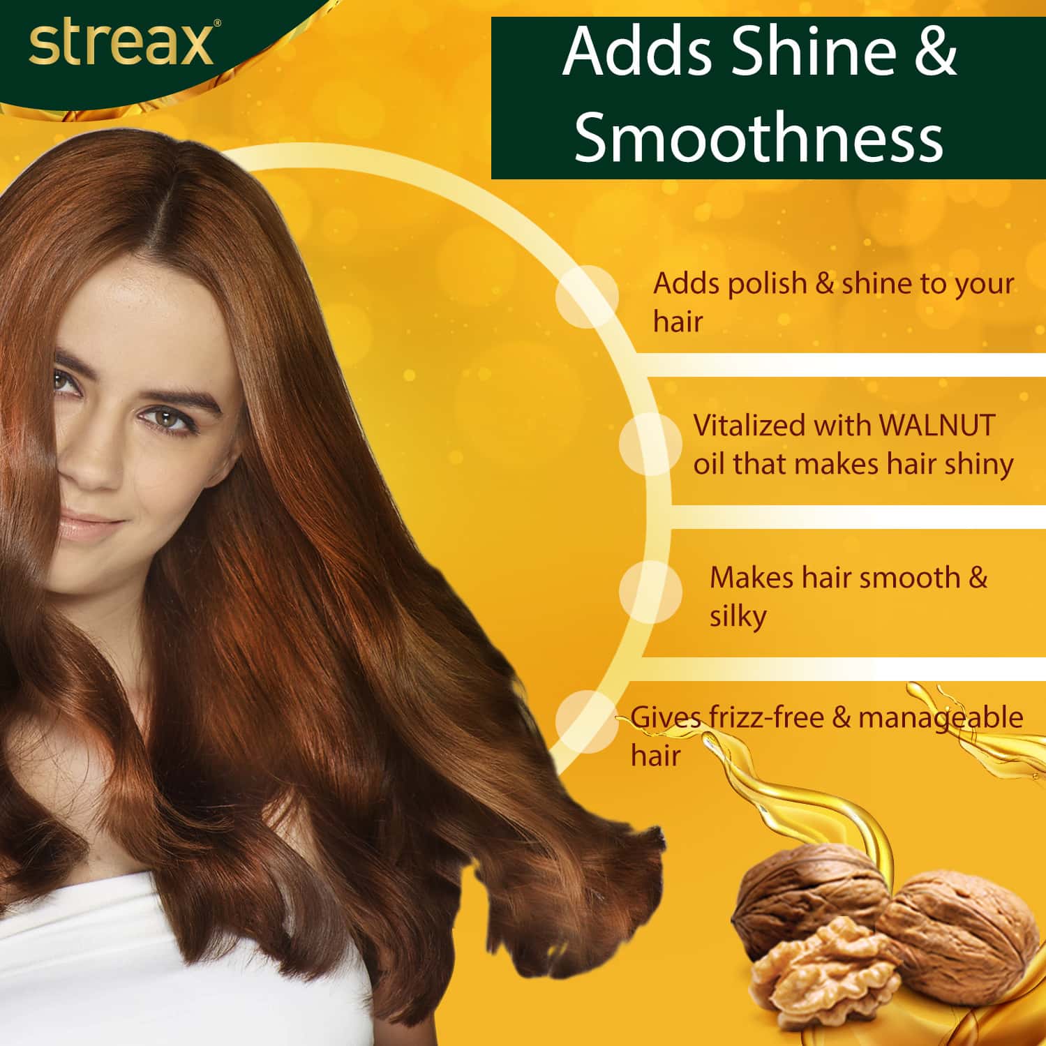 Buy STREAX HAIR SERUM VITALISED WITH WALNUT OIL 45 ML Online & Get Upto ...