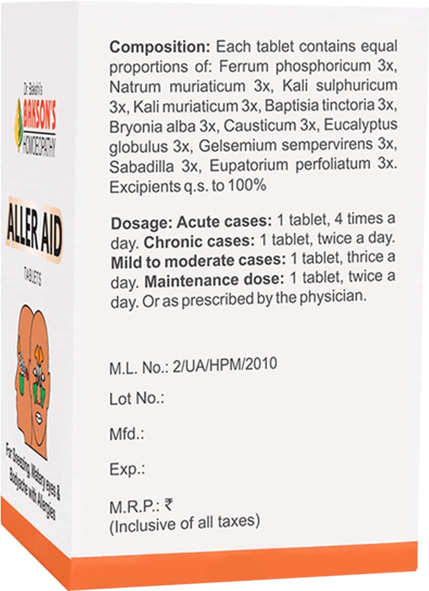 Buy BAKSONS ALLER AID TABLET 75 Online & Get Upto 60% OFF at PharmEasy