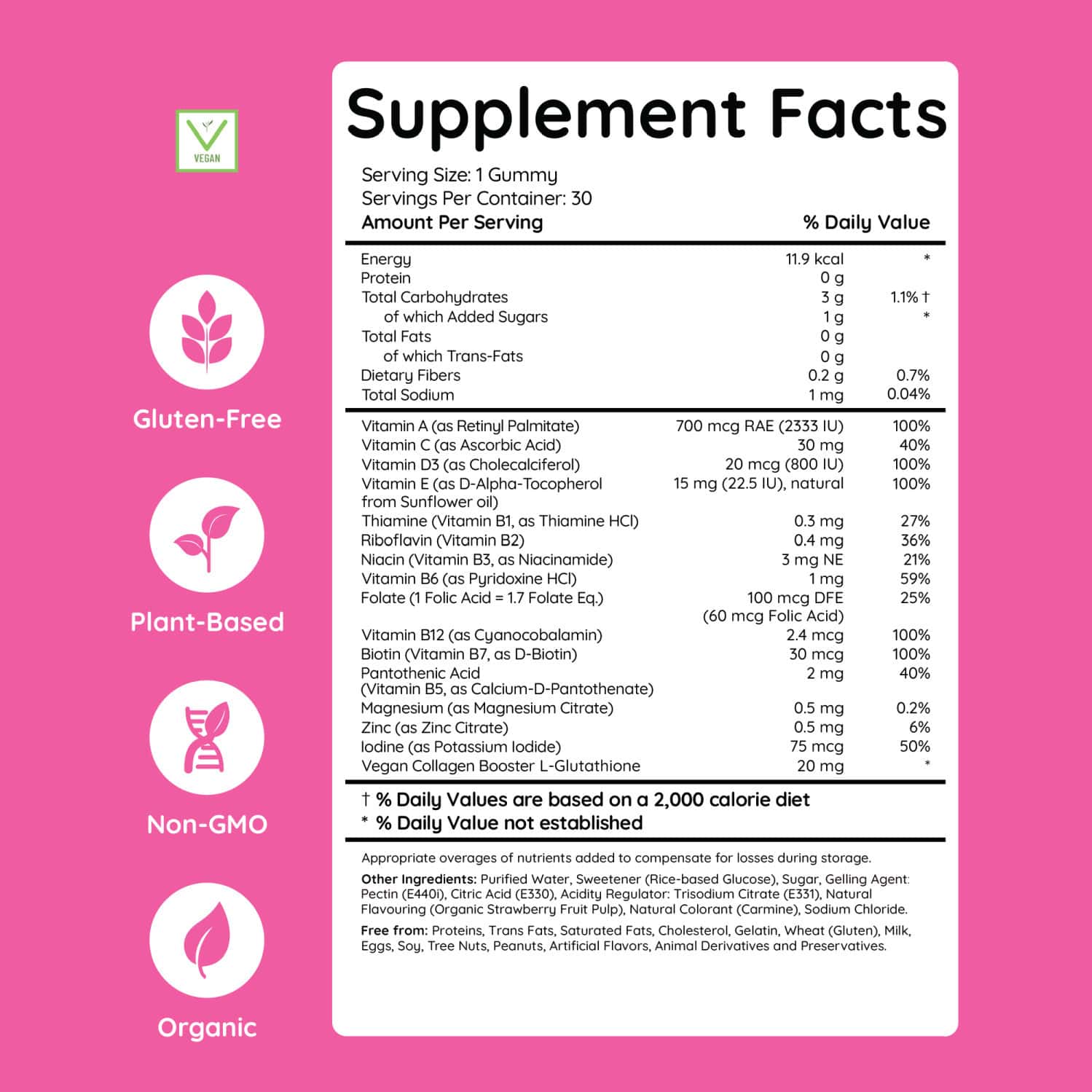 Buy PURNA GUMMIES MULTIVITAMIN GUMMY FOR CLEAR SKIN AND IMMUNITY, 30 ...