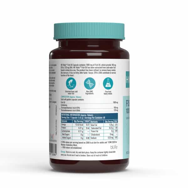 Buy HEALTHKART HK VITALS FISH OIL 1000MG WITH 180MG EPA AND 120MG DHA ...