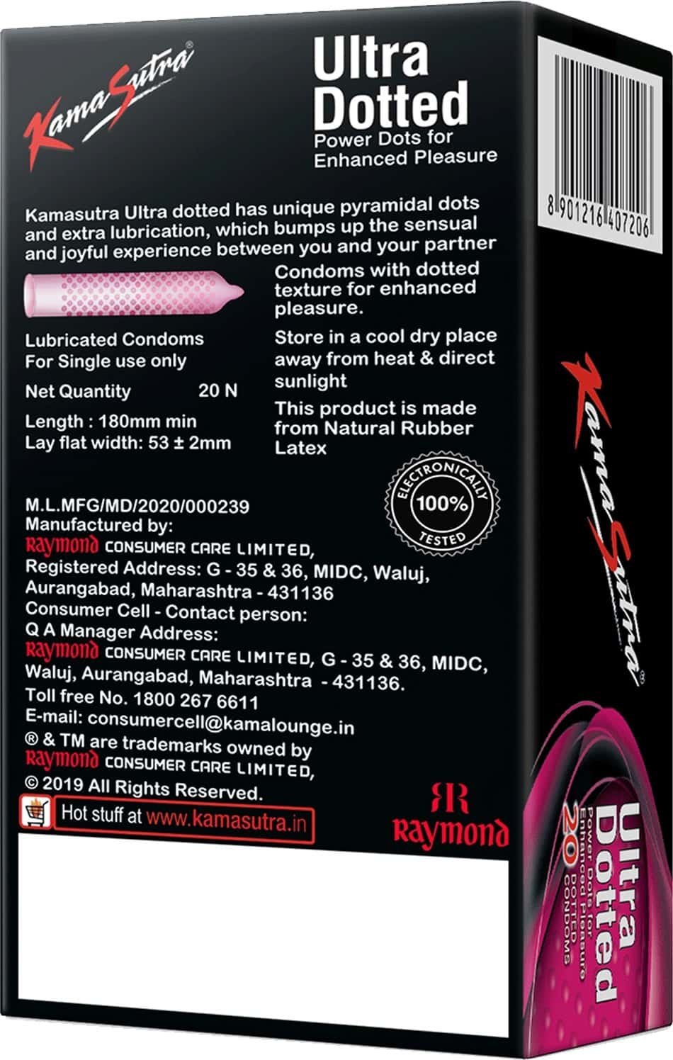 Buy KAMASUTRA ULTRA DOTTED CONDOMS FOR MEN PACK OF 20 Online & Get Upto ...