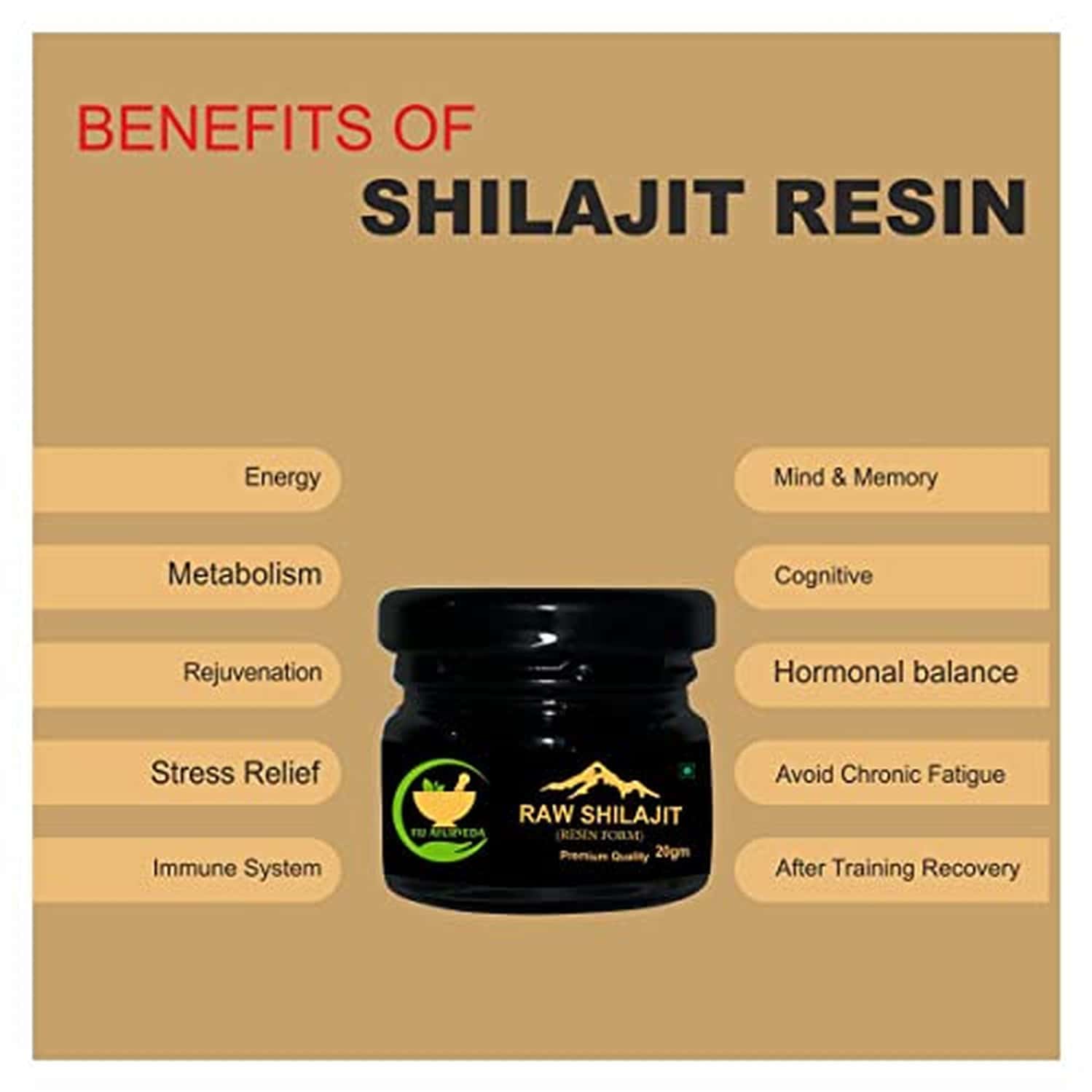 Buy FIJ AYURVEDA POWER SHILAJIT EXTRACT 60 CAPSULE WITH RAW SHILAJIT/SHILAJEET RESIN - 20GM ...