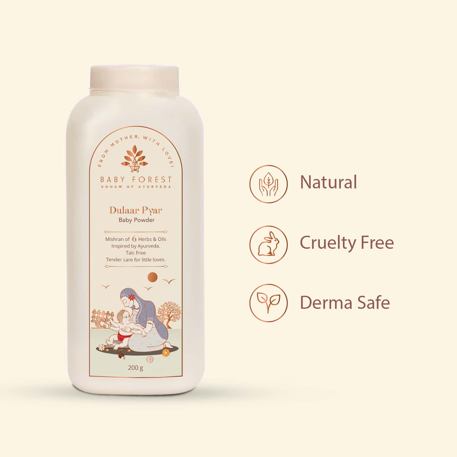 Buy DULAAR PYAR TALC-FREE BABY POWDER WITH CHAMOMILE FLOWER OIL,JOJOBA ...