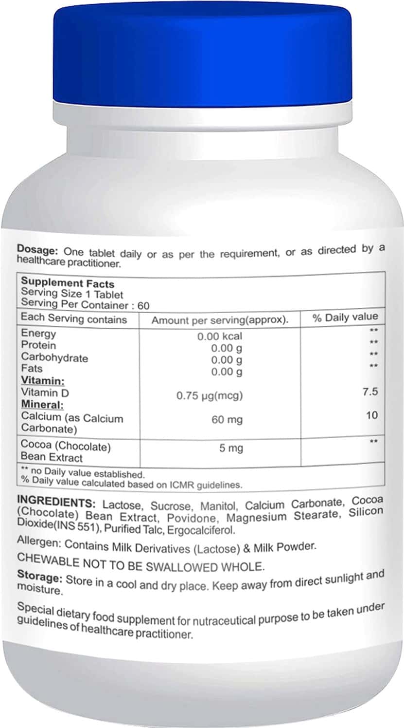 Buy HEALTHVIT CALVITAN-KID KIDS CALCIUM WITH VITAMIN D FOR STRONG BONE ...