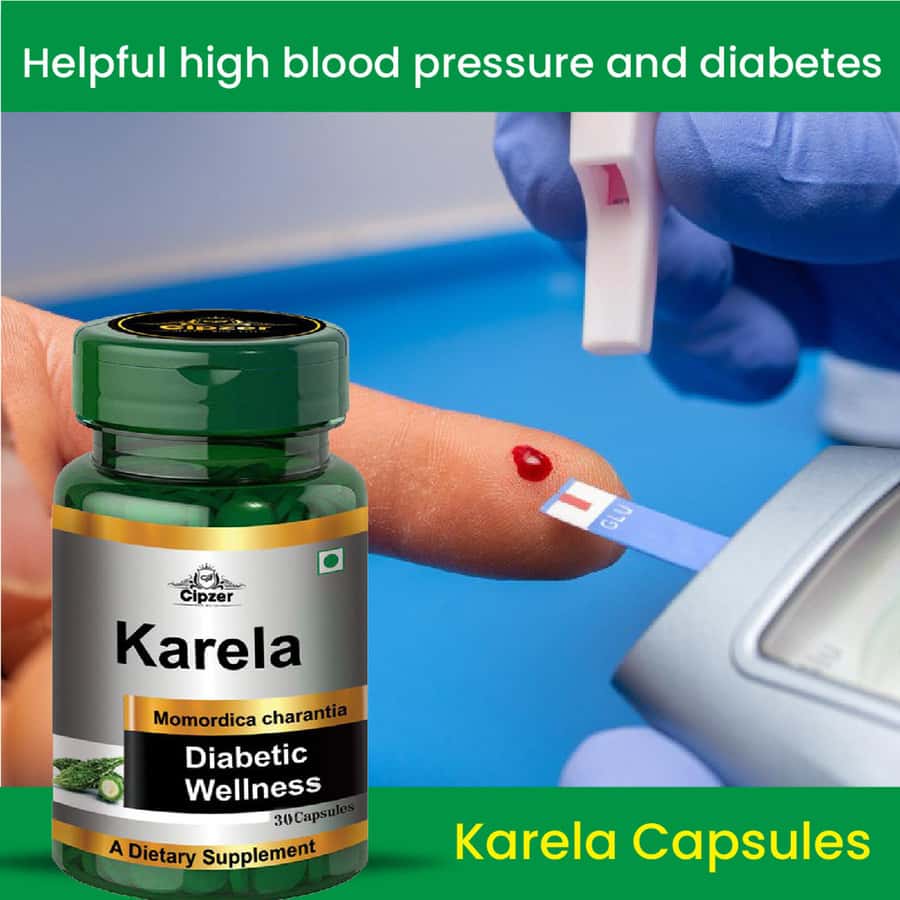Buy CIPZER KARELA CAPSULE MAINTAIN NORMAL BLOOD GLUCOSE METABOLISM & REGULATE SUGAR LEVELS 60 ...